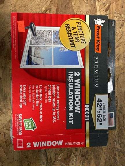 Frost King Heavy Duty Shrink Window Kit 2 PK, 42 in. X 62 in. - MISSING ...
