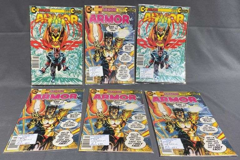 6 Continuity Armor Comic Books - all $2.00 - Metzger Property Services, LLC