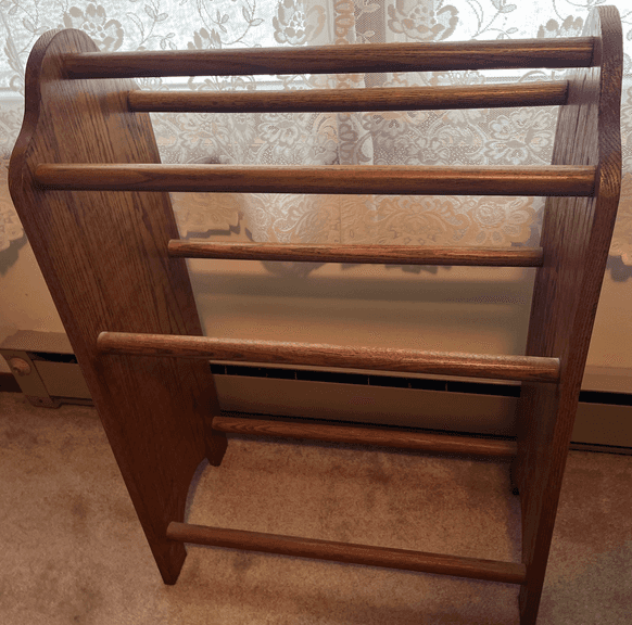 Oak Quilt Rack 13x36x25" - Metzger Property Services, LLC