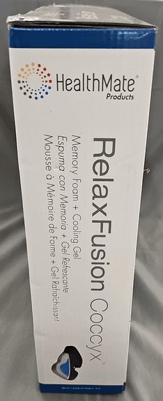 Healthmate Products Relax Fusiom Coccyx Memory Foam - Cooling Gel ...