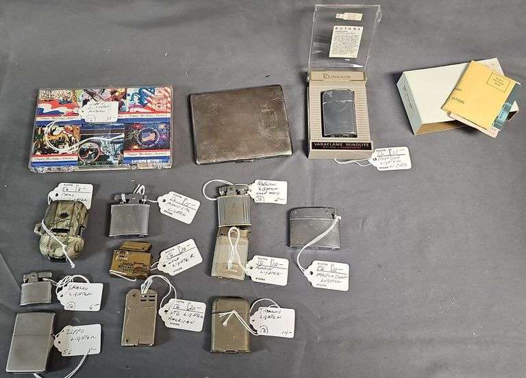 Lighter Assortment, Cigarette Case, Happy Birthday America Matches ...