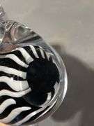 Murano Style Glass Zebra Color Bunny Paperweight 3” - Metzger Property ...