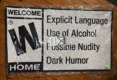 Welcome Dark humor 28x18" - Metzger Property Services, LLC