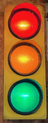 Plastic stop light 30x11" - Metzger Property Services, LLC