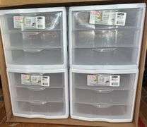 (4) Sterilite Clearview drawer units - Metzger Property Services, LLC