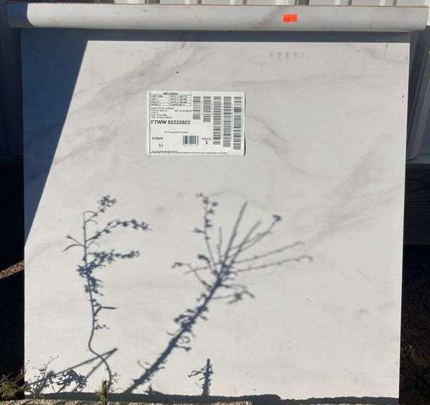 Calacatta Cava Countertop Slab with Aurora Edge Style 23”x24” - Metzger ...