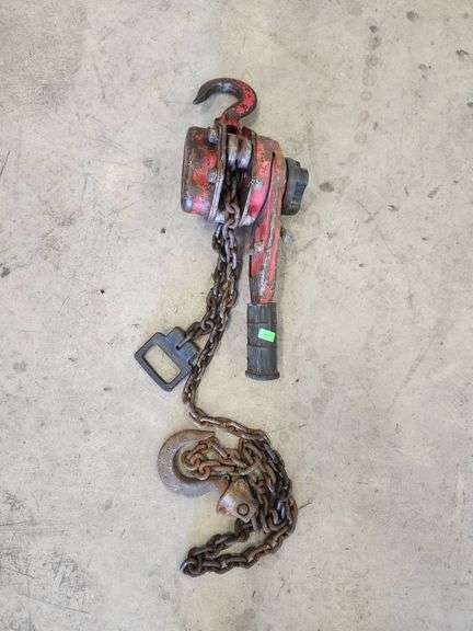 Hand Lever Hoist with Chain and Hook Mechanism - Metzger Property ...