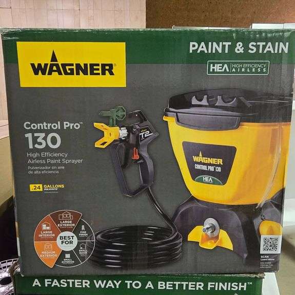 Wagner Control Pro 130 high-efficiency airless (HEA) stand paint ...