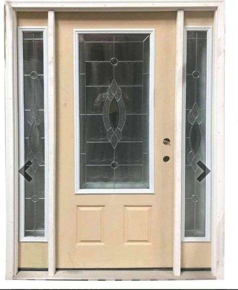 Left-Hand Inswing Steel Prehung Front Door with Sidelite 61″ x 80″ has ...