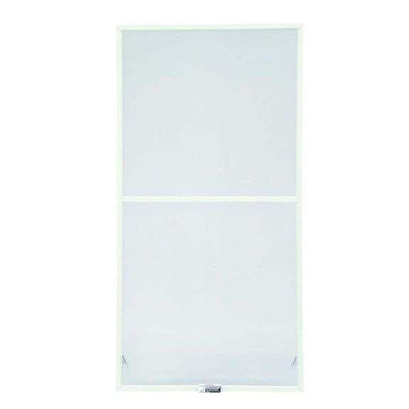ANDERSEN - 25-5/32 in. x 45-3/8 in. 200 Series White Aluminum Double ...