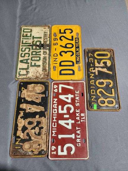 License Plates From Indiana, Michigan, and Other States - Metzger ...