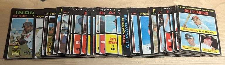 1971 Topps Baseball Trading Cards Featuring MLB Players - Metzger ...