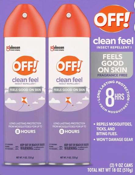 2-Pack OFF! Clean Feel Insect Repellent Spray 9 oz Cans - Metzger ...