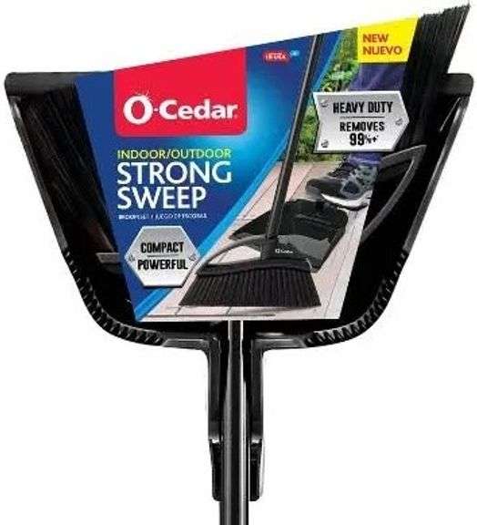 O-Cedar Indoor/Outdoor Strong Sweep Broom with Heavy-Duty Bristles – 4 ...