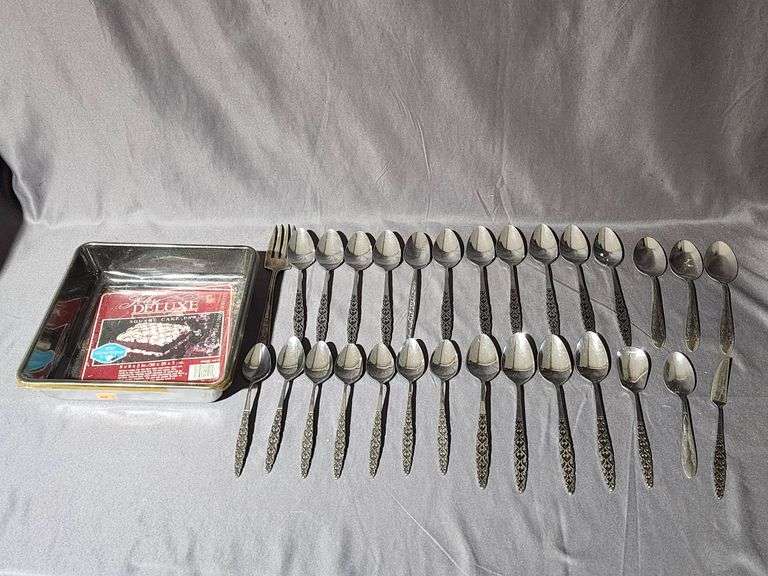 Mazifa Flatware Collection with Foley Metal Baking Pan Inc. Forks ...