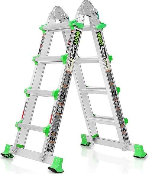 WDOT STORE - Ladder, Extension Ladders for Home Stairs 14 Ft, 4 Step ...