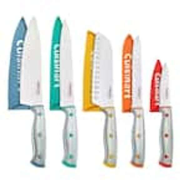 CUISINART - Classic Color Core 10-Piece Knife Set Includes Blade Guards ...