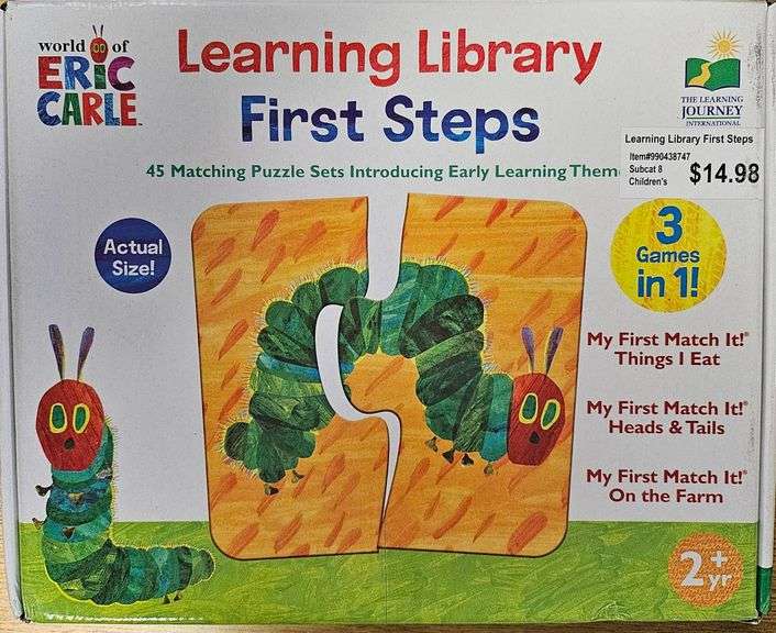 World of Eric Carle Learning Library First Steps Matching Puzzle Game ...