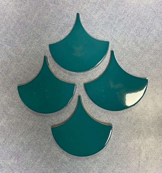 Ceramic Blue Moroccan/Tail-Style Tiles Teal Glaze - Metzger Property ...