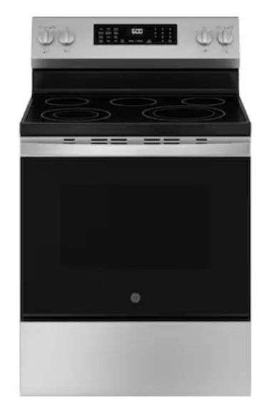 GE Model GRF600AVSS Freestanding Electric Range with Air Fry 30-in ...