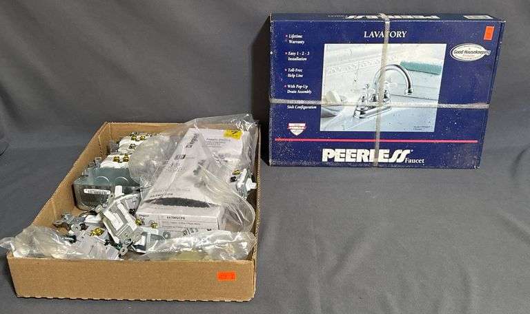 Peerless Faucet Model 990567 with Box and Assorted Electrical ...