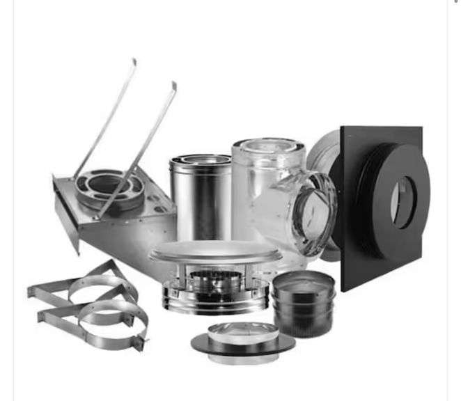 DuraVent DuraPlus 6-Inch Out-Through-the-Wall Chimney Kit - Metzger ...