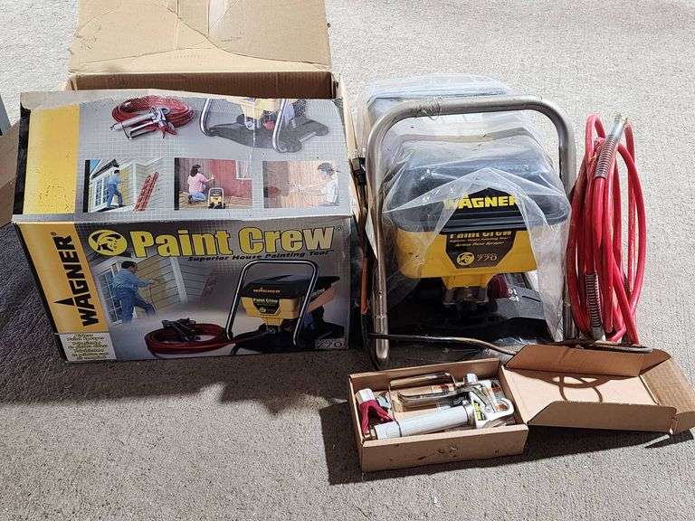 Wagner Paint Crew Model 770 Airless Paint Sprayer with Accessories ...