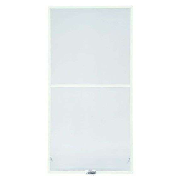 ANDERSEN - 25-5/32 in. x 33-3/8 in. 200 Series White Aluminum Double ...