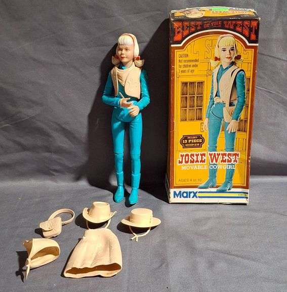 Marx Josie West Movable Cowgirl Doll with Accessories and Original Box ...