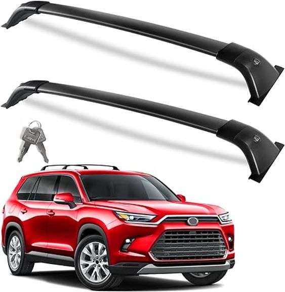 WONDERDRIVER - Lockable Roof Rack Cross Bars 260lbs Compatible with ...