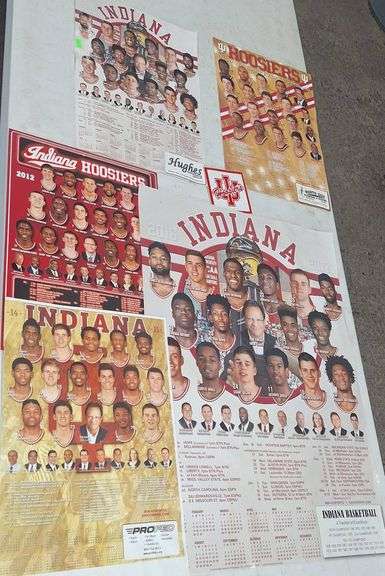 Indiana Hoosiers Basketball Team Posters, Various Years - Metzger ...