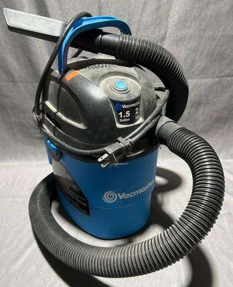 Vacmaster 1.5-Gallon 2 Peak HP Wet/Dry Vacuum, Model VH105, 9” x 12.5 ...