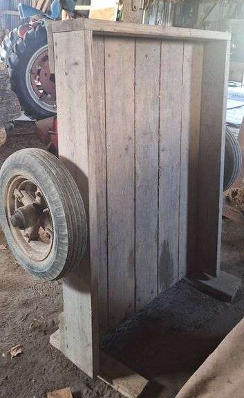 Wood Trailer with 2 Wheels, 54x40in Dimensions - Metzger Property ...