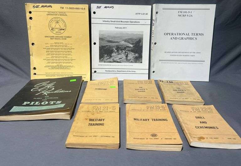 U.S. Military Manuals and Publications, 4.5” x 7” – 8.5” x 11 ...