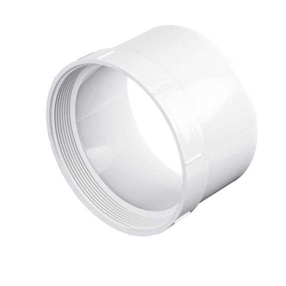 NDS - PVC S&D Female Cleanout Adapter, 6 in. Hub X FPT - Metzger ...