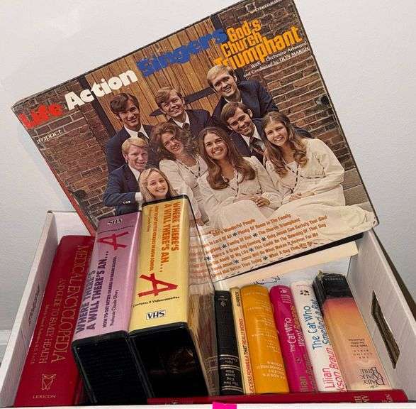 Books, Hymnal, Vinyl Record, and VHS Tapes - Metzger Property Services, LLC