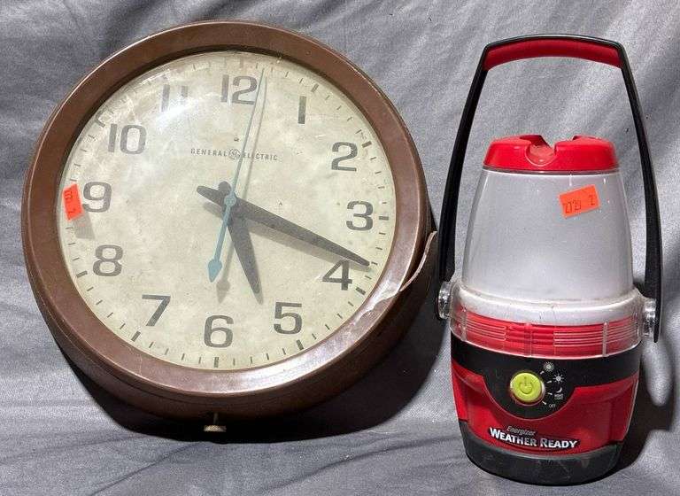 General Electric Model 2008A Wall Clock and Energizer Weather Ready ...