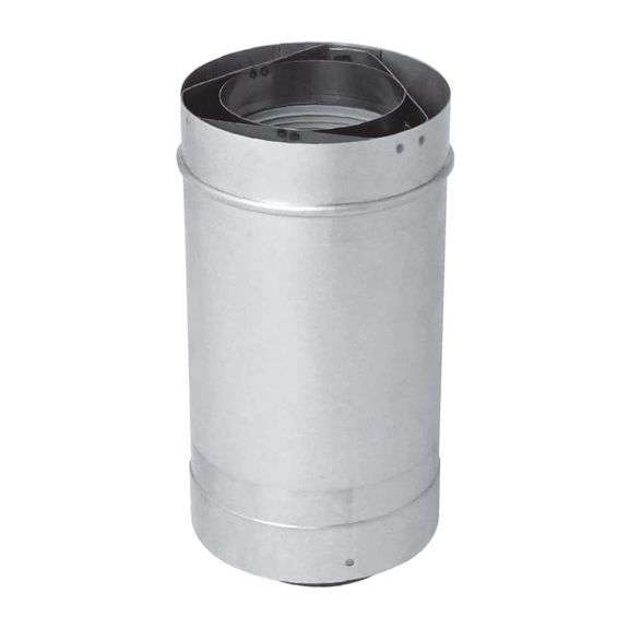 RHEEM - 12 in. Vent Length 3 x 5 in. Stainless Steel Concentric Vent ...
