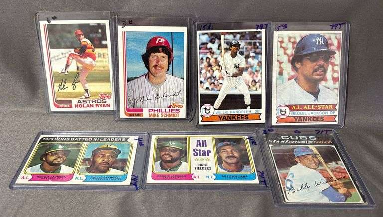 7 Baseball Trading Cards with Signatures and MLB Players - Metzger ...