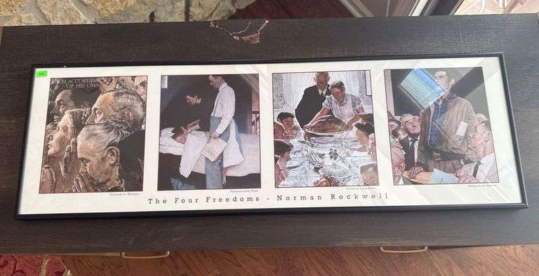Framed Norman Rockwell ‘Four Freedoms’ Prints - Metzger Property ...
