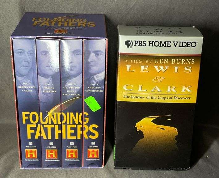 History Channel and PBS VHS Tapes: Founding Fathers and Lewis & Clark ...