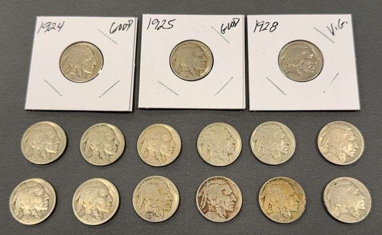 15 Buffalo Nickels - Various Years - Metzger Property Services, LLC