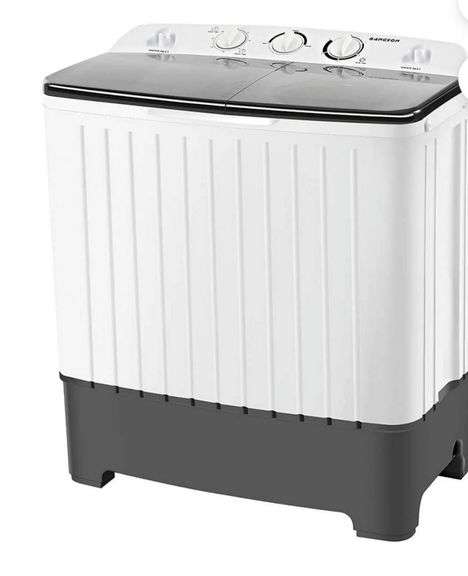 Portable Compact Washing Machine with Twin Tubs and Manual Control ...