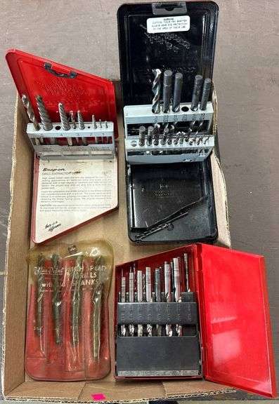 Drill and Bit Collections Featuring Snap-On, Matco Tools, and Blue ...