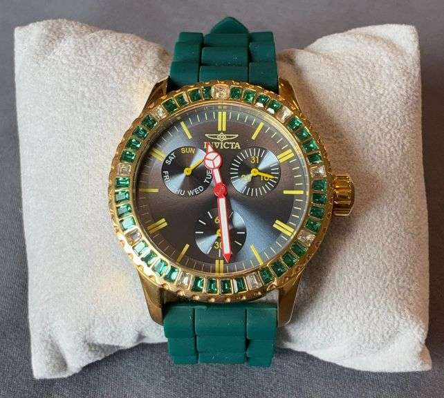 Invicta Flower Collection "Fiery Sun Worshipers" Tritnite Night Glow ...