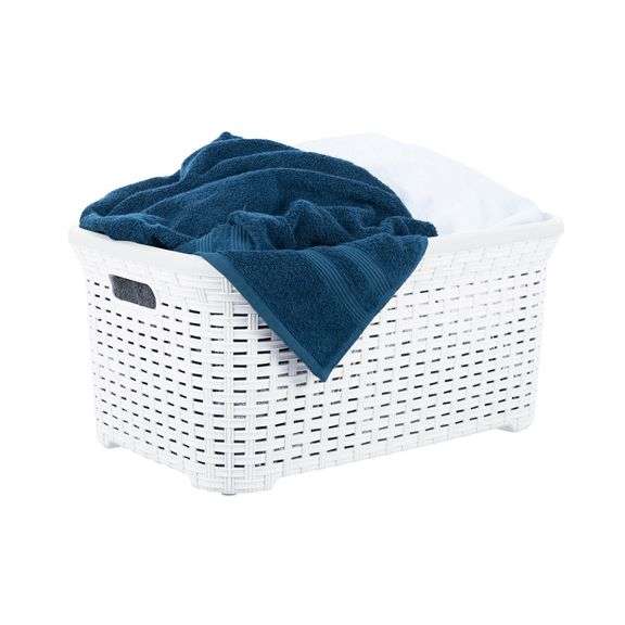 SUPERIO - Superio Laundry Basket, Laundry Hamper, 50-liter wicker style ...