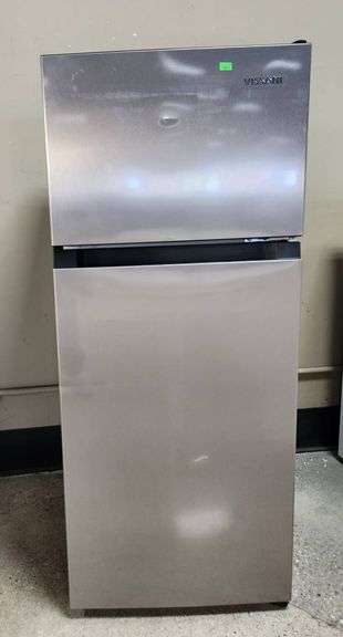 Vissani 4.5 cu. ft. 2-Door Mini Refrigerator in Platinum Steel with ...