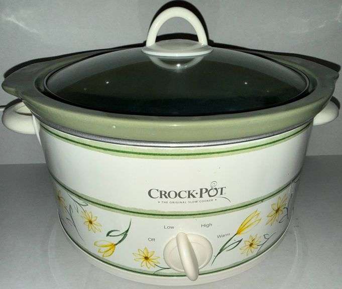 Crock-Pot SCR500-GF-NP 5-Quart Slow Cooker with Floral Design - Metzger ...