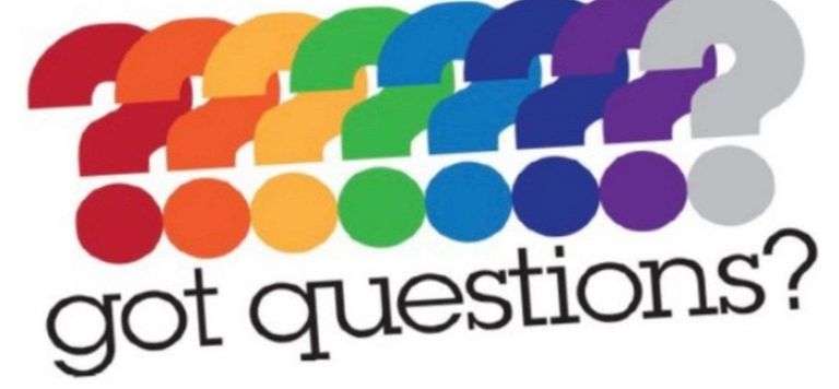 Colorful Question Mark Graphic Artwork on White Background - Metzger ...