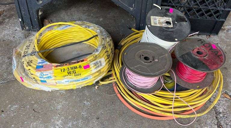 Electrical Wire Bundle with 12-3 NM-B W/G and Assorted Spools - Metzger ...